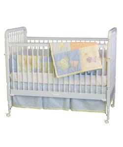 Blue Spindle Baby Crib with Conversion Kit - Bed Bath & Beyond - 1463464