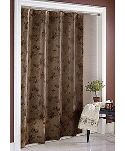 Croscill Ivy Cartouche Chocolate Shower Curtain - Bed Bath & Beyond ...