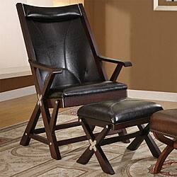 Black Morris Hunter Chair and Ottoman - Bed Bath & Beyond - 3200292