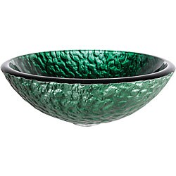 Kraus Green Reni Glass Vessel Sink - Bed Bath & Beyond - 3310922