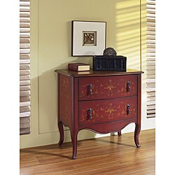 Hand-painted Ruby Red Accent Chest - Bed Bath & Beyond - 3313801