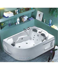 Wasauna Computerized 12-jet Two-person Whirlpool Tub with FM Radio ...
