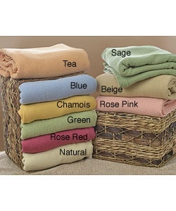 Admire Home Living Christy Australian Merino Lamb's Wool Blanket - Bed ...