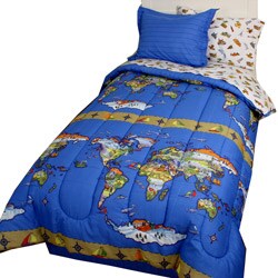 Crayola 'Around the World' Comforter and Sheet Set - Bed Bath & Beyond ...