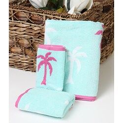Perry Ellis 3-piece Palm Trees Towel Set - Bed Bath & Beyond - 3485745