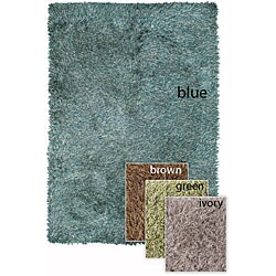 Artist's Loom Hand-woven Shag Rug (5' x 7'6) - Bed Bath & Beyond - 3489981
