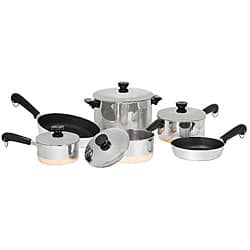 Revere Copper Clad 10-piece Cookware Set - Bed Bath & Beyond - 3496483