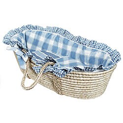 Hoohobbers Preppy Boy Moses Basket - Bed Bath & Beyond - 3500729