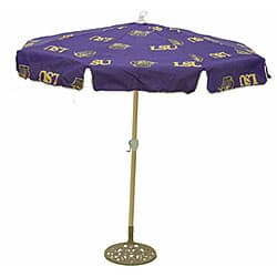 LSU 7.5-foot College Logo Patio Umbrella - Bed Bath & Beyond - 3540594