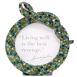 Kenneth Jay Lane Green Crystal Snake Picture Frame - Bed Bath & Beyond ...