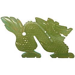 Hand-carved Jade Chinese Dragon Figurine - Bed Bath & Beyond - 3681251