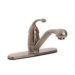 Fontaine Kindred Brush Nickel Single-handle Kitchen Faucet - Bed Bath ...