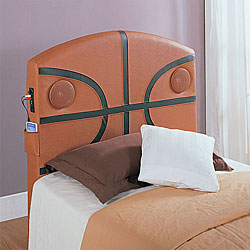 Upholstered MP3 Basketball Headboard - Bed Bath & Beyond - 3867541