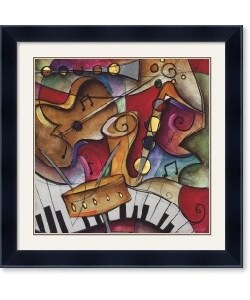 Eric Waugh 'Jazz it Up II' Gold Foil Framed Art Print - Bed Bath ...