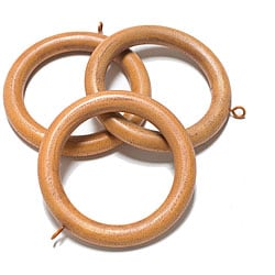 Wood 2.5-inch Drapery Rings (Set of 10) - Bed Bath & Beyond - 4035118
