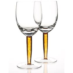 Denby Fire/ Caramel Glassware Red Wine Glasses (Set of 2) - Bed Bath ...