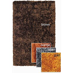 Artist's Loom Hand-woven Shag Rug (7'9 Round) - Bed Bath & Beyond - 4063892