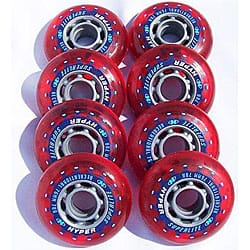 Set of Eight Hyper Superlite 76-mm 78a Outdoor Inline Wheels - Bed Bath ...