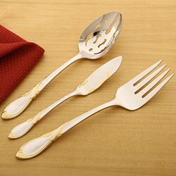 Yamazaki Cache Gold Accent 3-piece Serving Set - Bed Bath & Beyond ...
