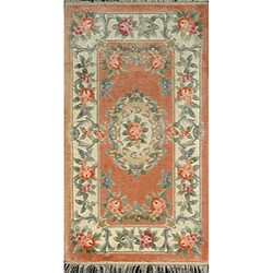 Hand-knotted Light Pink Oriental Silk Rug (2'4 x 4'2) - Bed Bath ...