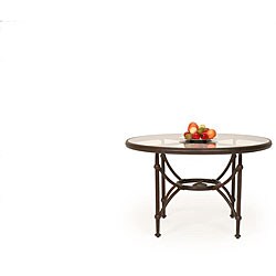 Santorini 48-inch Glass Top Round Dining Table - Bed Bath & Beyond ...