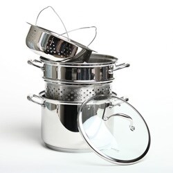 Bodeux Heavy Duty 4-piece Stainless Steel 8-quart Multicooker - Bed ...