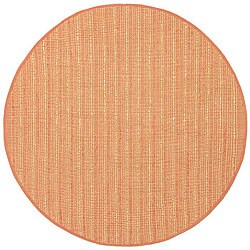 Handmade Loop Chenille/ Flatweave Cotton Rug (5' Round) - Bed Bath ...