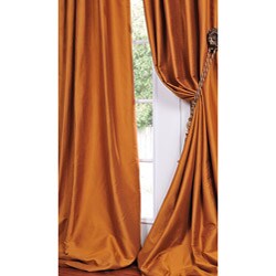 Signature Russet Cotton Silk 108-inch Curtain Panel - Bed Bath & Beyond ...