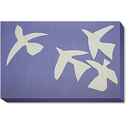 Henri Matisse 'Les Oiseaux' Hand-painted Canvas Art - Bed Bath & Beyond ...