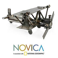 Iron 'Rustic Biplane' Sculpture (Mexico) - Bed Bath & Beyond - 4279559