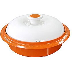 MicroHearth Orange Nonstick Pan - Microwave Cookware - Bed Bath ...