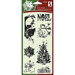 Inkadinkado Holiday Silhouettes Clear Seasonal Stamps - Bed Bath ...