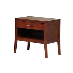 Calgary Light Walnut Finish 1-drawer Nightstand - Bed Bath & Beyond ...