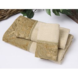 Avanti Arabesque Rattan 3-piece Towel Set - Bed Bath & Beyond - 4364056