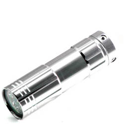 Outback Flashlights Spiffy 9-LED Gun Metal Flashlight - Bed Bath ...