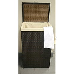 All-weather Wicker Outdoor Hamper - Bed Bath & Beyond - 4389234