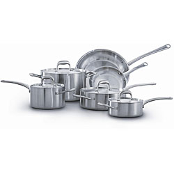 Marcus Samuelsson 10-piece Stainless Steel Cookware Set - Bed Bath ...
