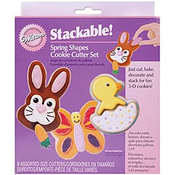 Wilton 'Spring Shapes' Stackable Cookie Cutters (Pack of 9) - Bed Bath ...
