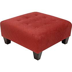 Red Diamond Quilted Tufted Cocktail Ottoman - Bed Bath & Beyond - 4457130