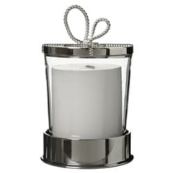 Vera Wang 'Love Knots' Silverplated Covered Candle - Bed Bath & Beyond ...