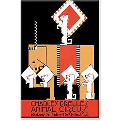 Charlie Prell's Animal Circus Gallery-wrapped Canvas Art - Bed Bath ...
