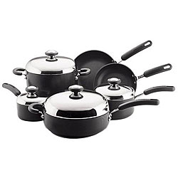 Circulon Total Nonstick Hard-anodized 10-piece Cookware Set - Bed Bath ...