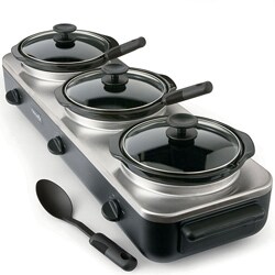 Rival SCRBC759-PS Slow Cooker Trio Slow Cooker Server - Bed Bath ...