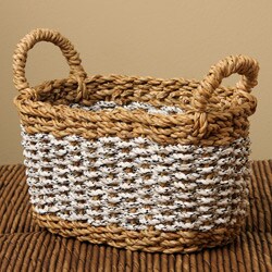 Paper and Hogla Leaf Basket (Bangladesh) - Bed Bath & Beyond - 4826240