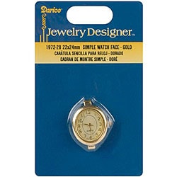 Darice Simple Gold Oval Watch Face - Bed Bath & Beyond - 4847414