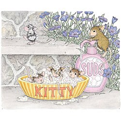 House Mouse 'Spa Day' Wood-mounted Rubber Stamp - Bed Bath & Beyond ...