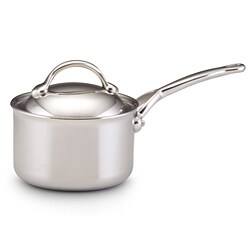 BonJour Cookware 3-quart Stainless Clad Covered Saucepan - Bed Bath ...