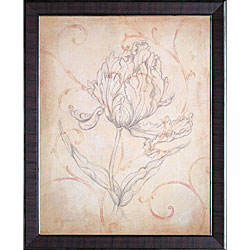 Justin Coopersmith 'Pencil Sketch Floral' Framed Art - Bed Bath ...