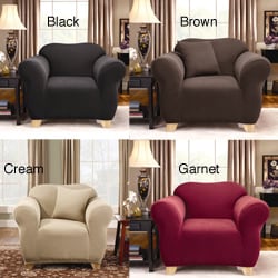 Sure Fit Stretch Greek Key Chair Slipcover - Bed Bath & Beyond - 5134876