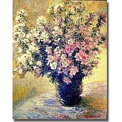 Claude Monet 'Vase of Flowers' Canvas Art - Bed Bath & Beyond - 5137621